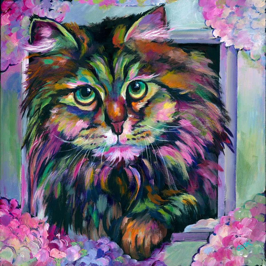 Hyacinth the Cat with Frame – Downloadable – Academy of Fine Art and ...