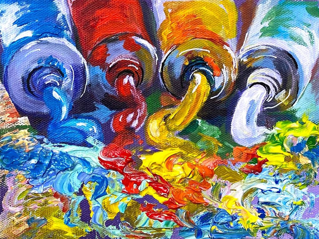 Painting Your Paint Tubes – Academy of Fine Art and Acrylic Painting
