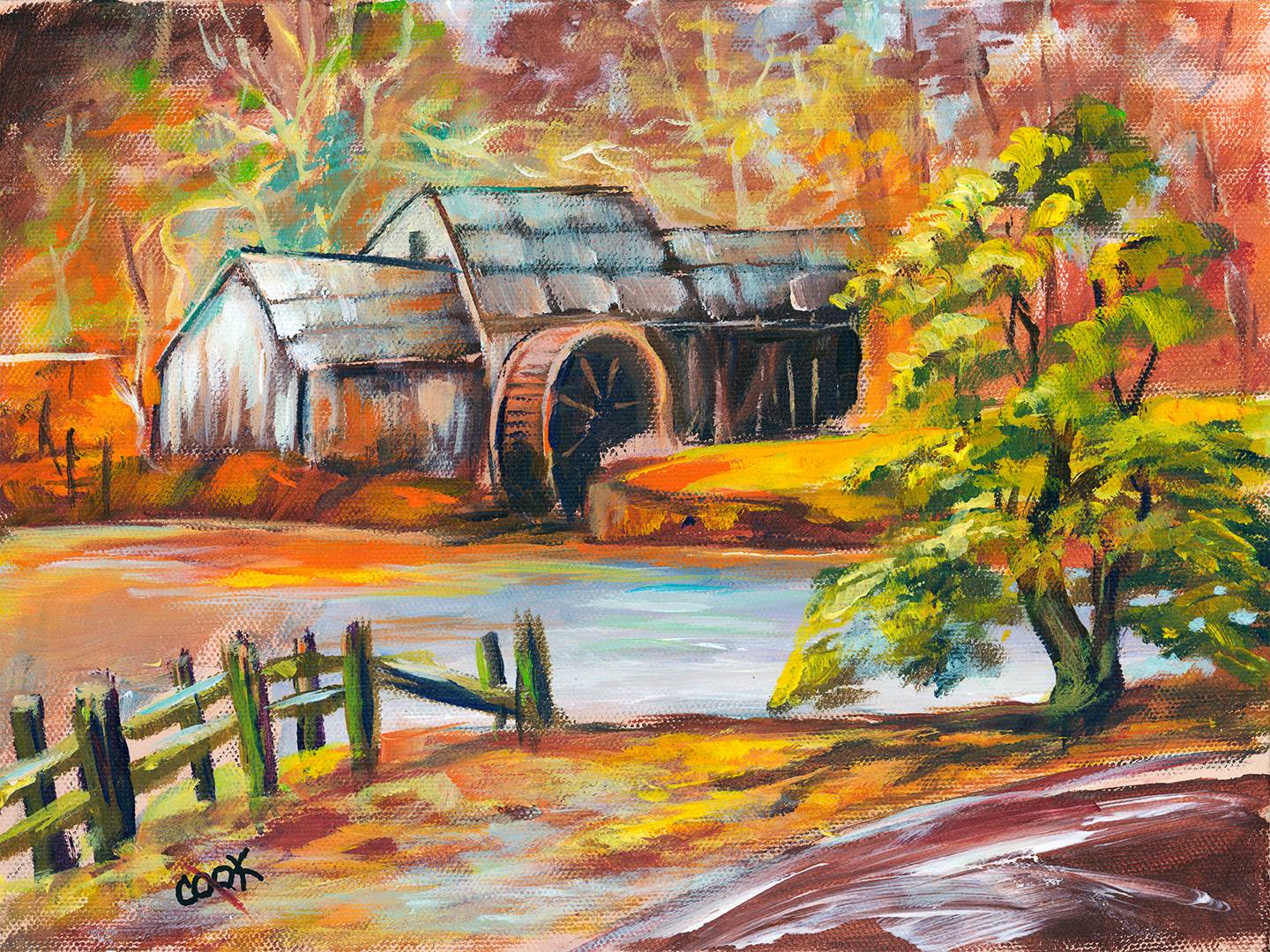 Grogan’s Mill in the Autumn – Tutorial – Academy of Fine Art and ...