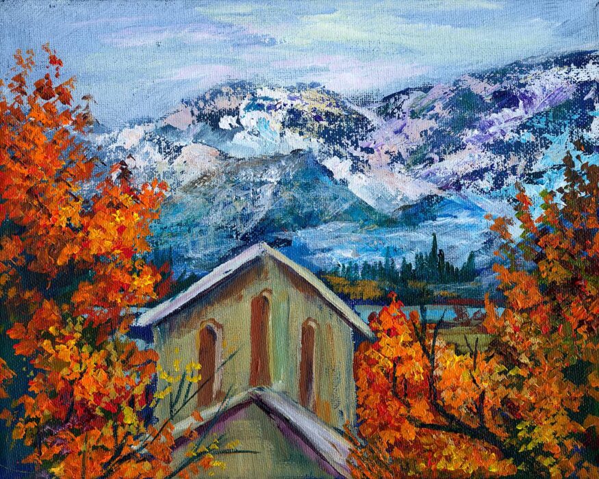 Mountainside Church in the Fall – Tutorial – Academy of Fine Art and ...