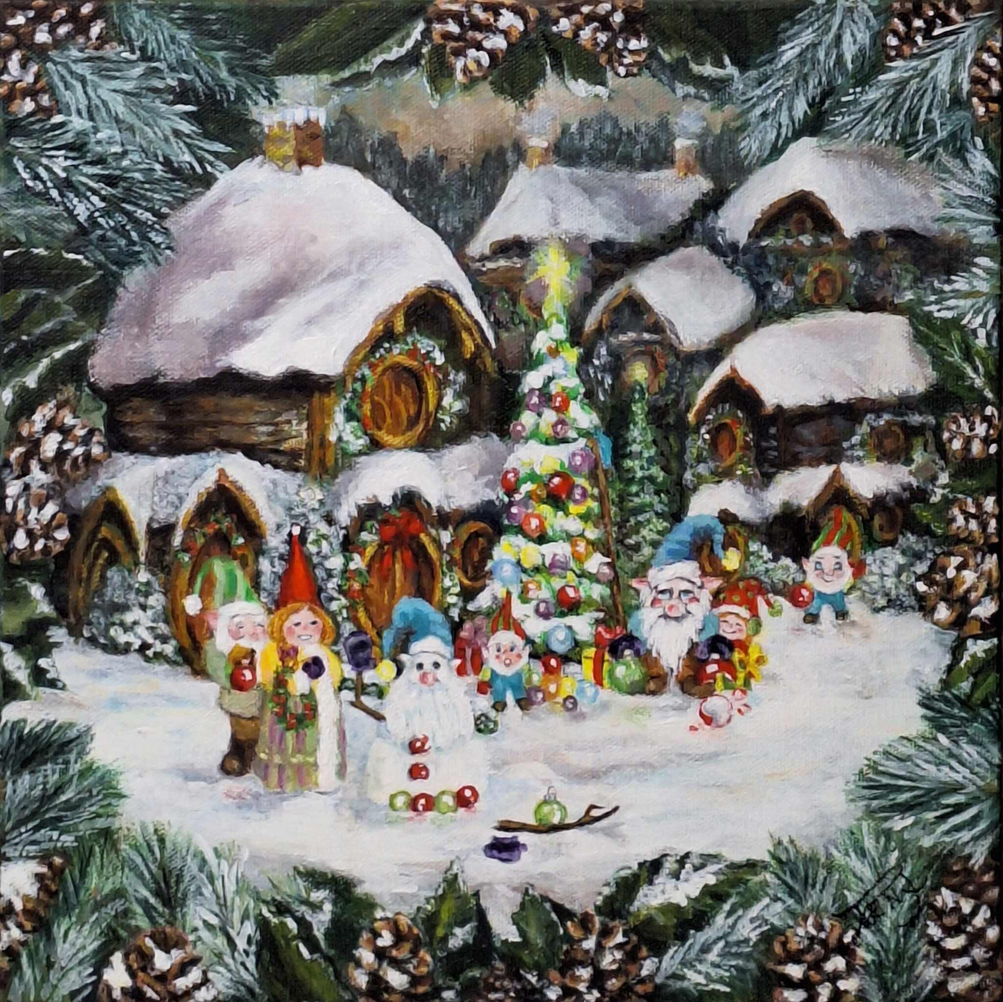 Gnome Challenge – Academy of Fine Art and Acrylic Painting