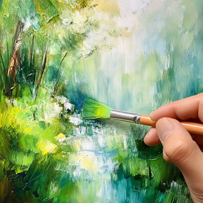 Mixing the Perfect Greens – Academy of Fine Art and Acrylic Painting