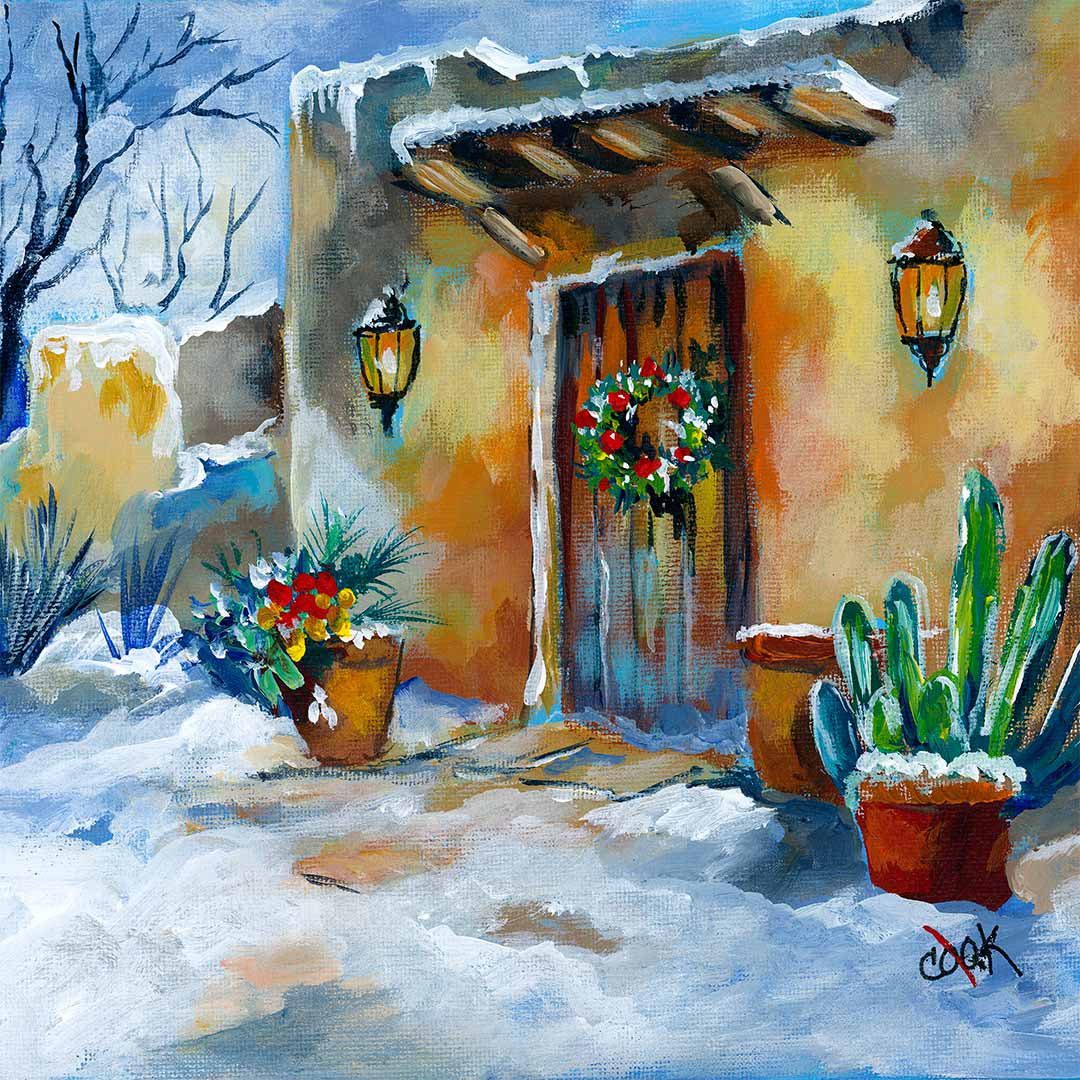 Southwestern Winter Welcome Scene – Academy of Fine Art and Acrylic ...