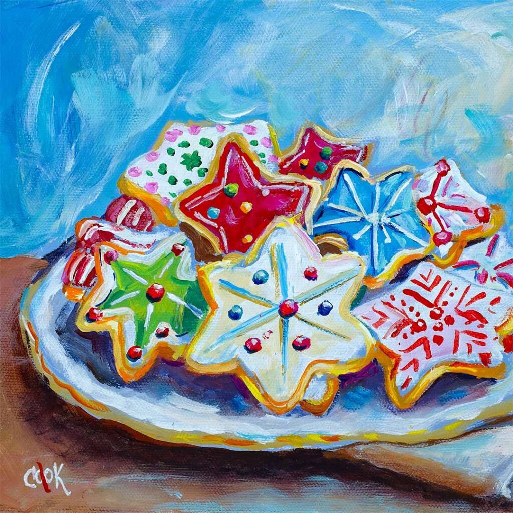 Holiday Frosted Cookies Downloadable – Academy of Fine Art and Acrylic ...