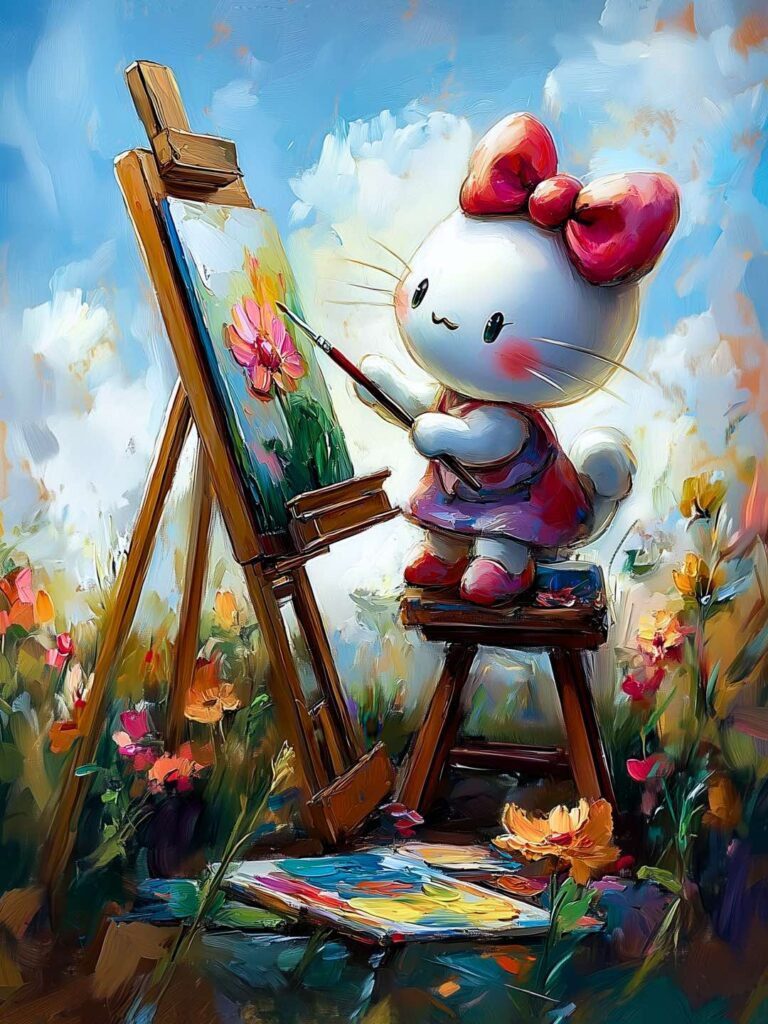 Hello Kitty the Artist Paints and Equipment – Academy of Fine Art and ...